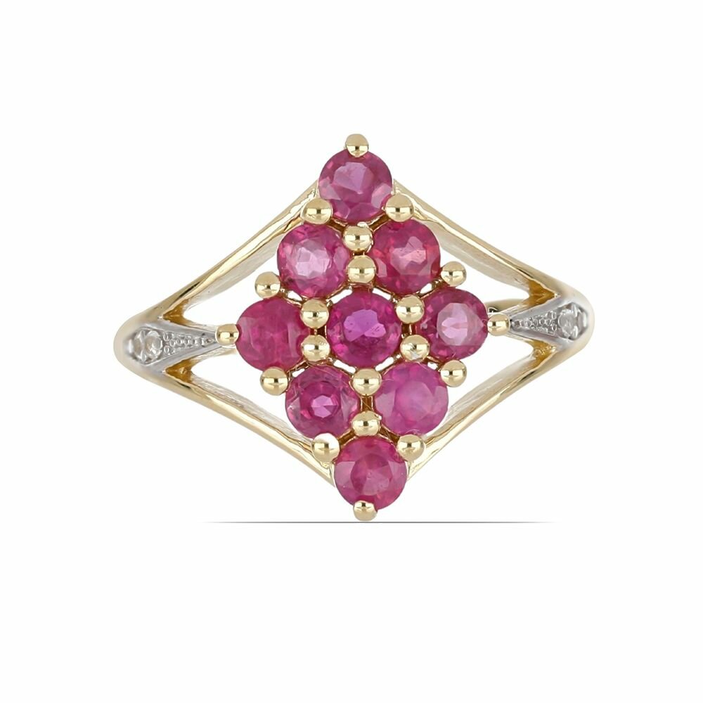 Кольцо тонкое Ювелирия, серебро, 925 проба, рубин