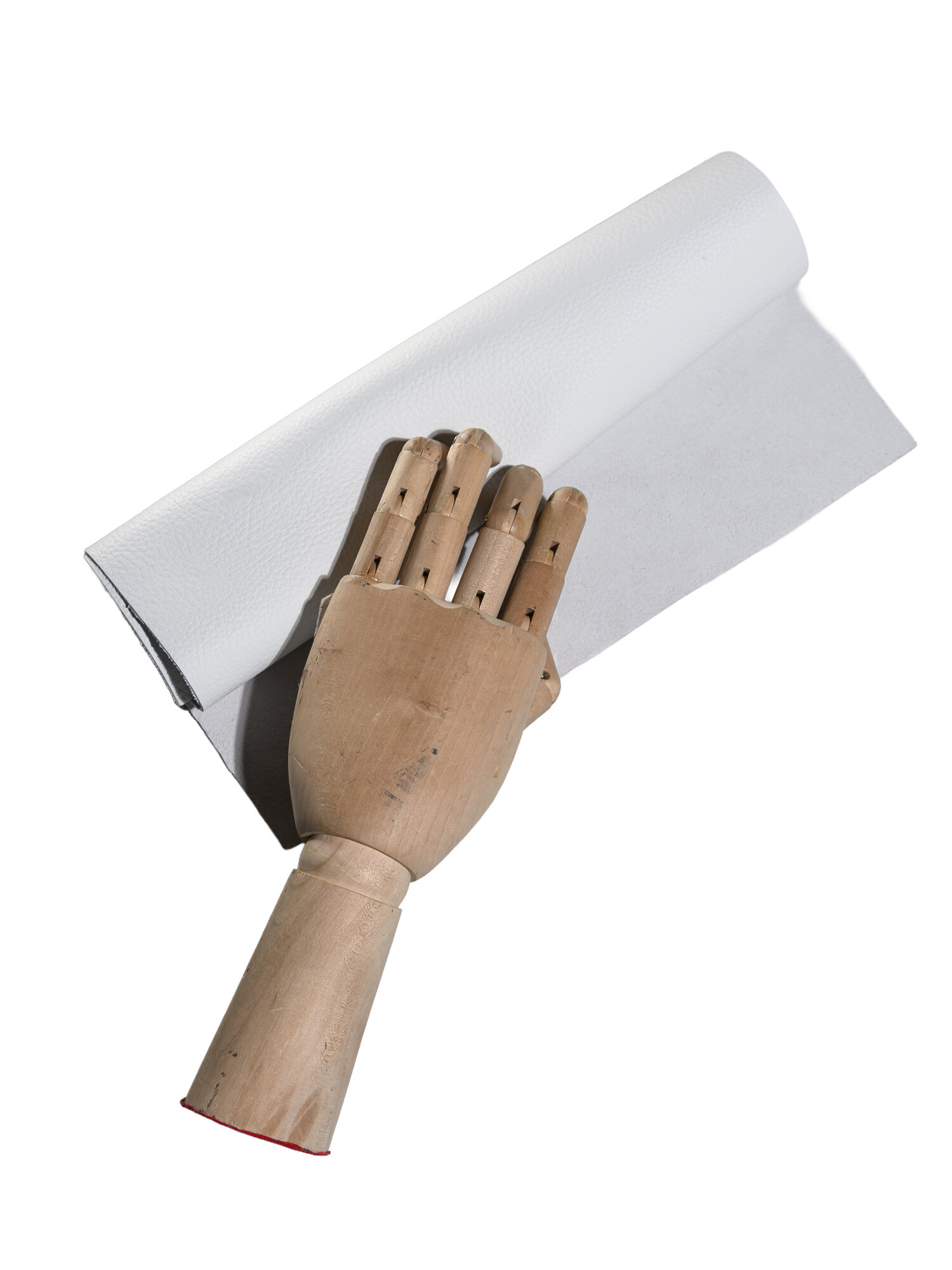 Кожа натуральная в листах. Флотер 1.4-1.6 мм. А3. Ледяной белый.