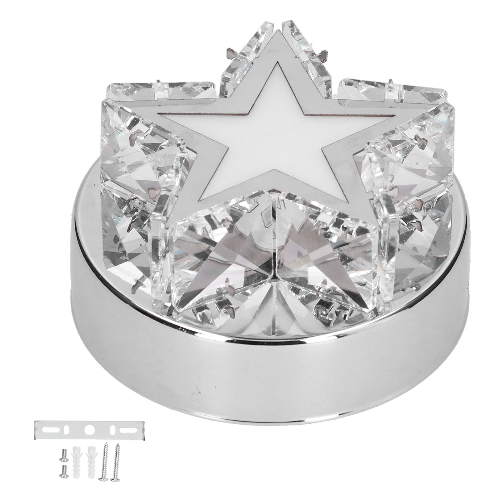 Потолочный свет Пятипостоненная звездная в форме нержавеющей стали Потолочная лампа белый свет для книжного шкафа для ванной комнаты коридор коридор кухня