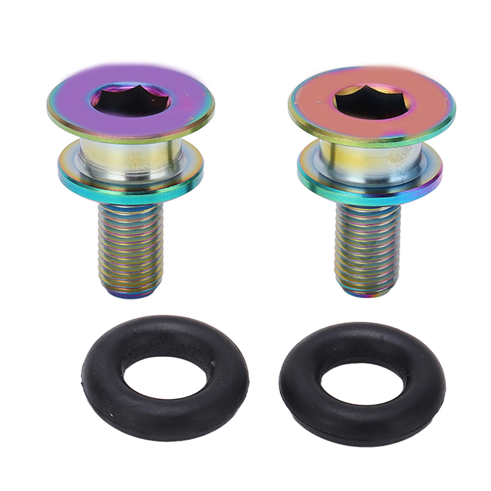 Крепежный винт RISK с квадратным отверстием для центрального вала, изготовленный из титанового сплава, для шатуна горного велосипеда, винт каретки M8x15 мм.