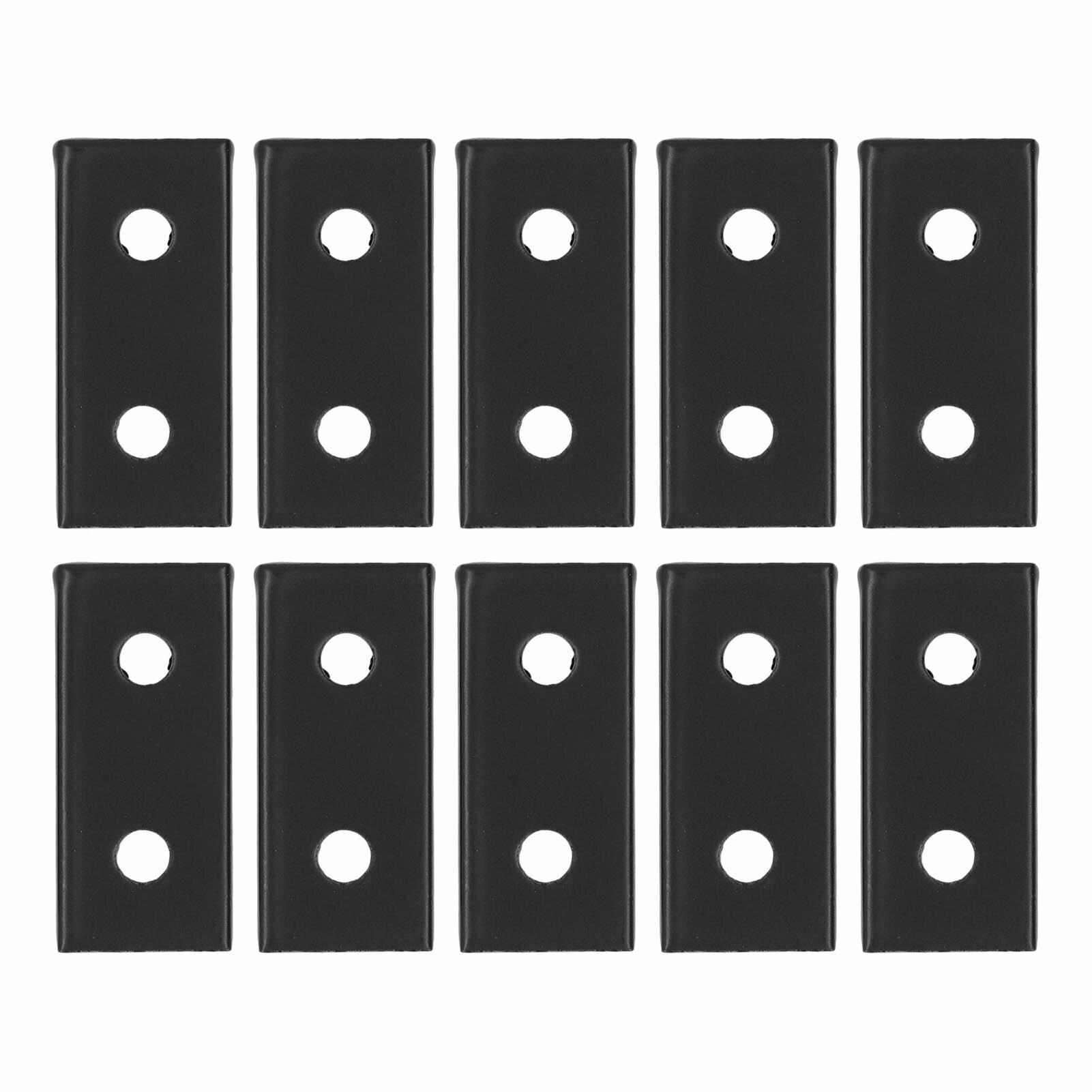 10 шт. плоских крепежных пластин из алюминиевого сплава с 2 отверстиями, нержавеющие, антикоррозийные металлические кронштейны-соединители для стола 2020 года.