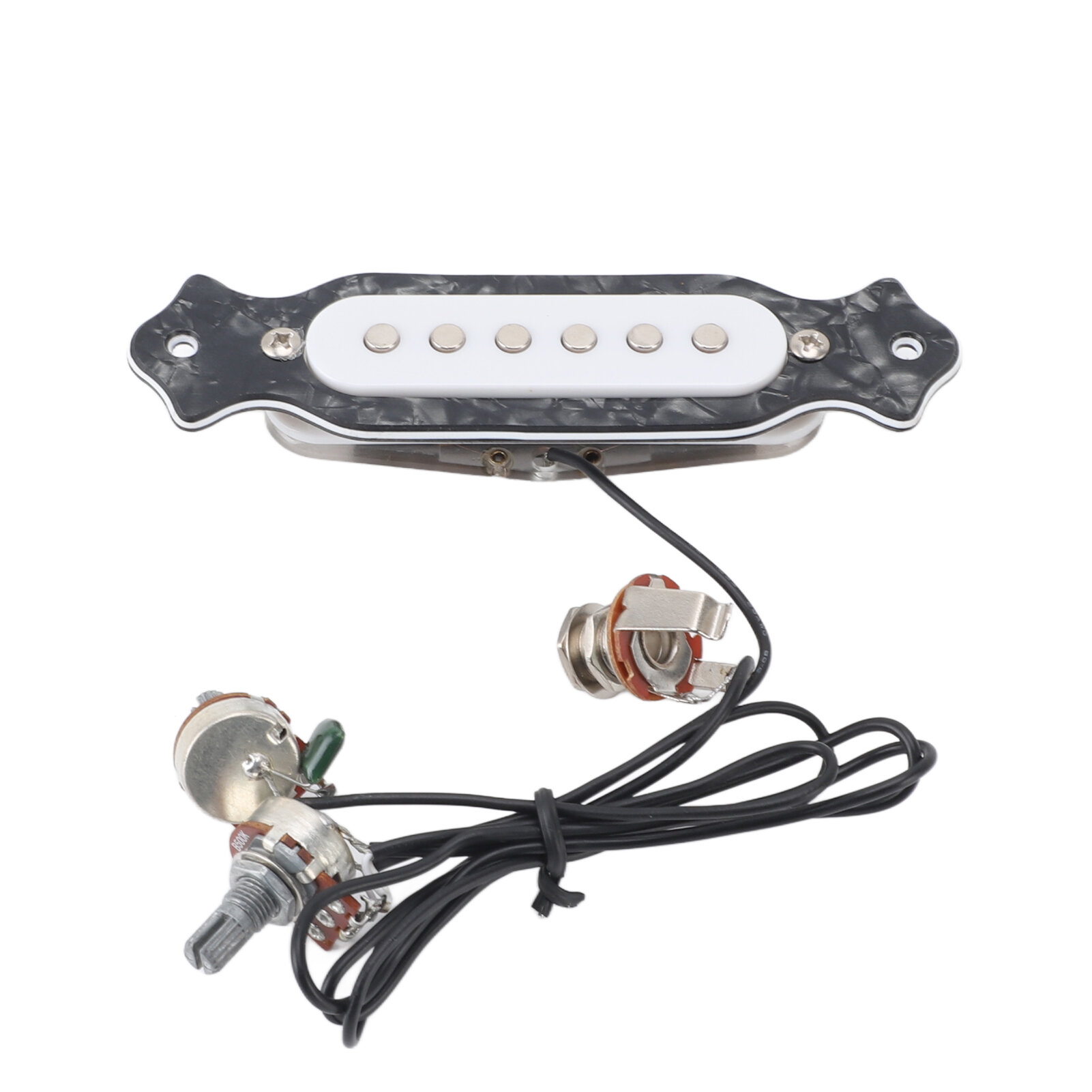 6-струнный звукосниматель с одной катушкой, сменный звукосниматель для электрогитары с регуляторами громкости и тона Black Pearl