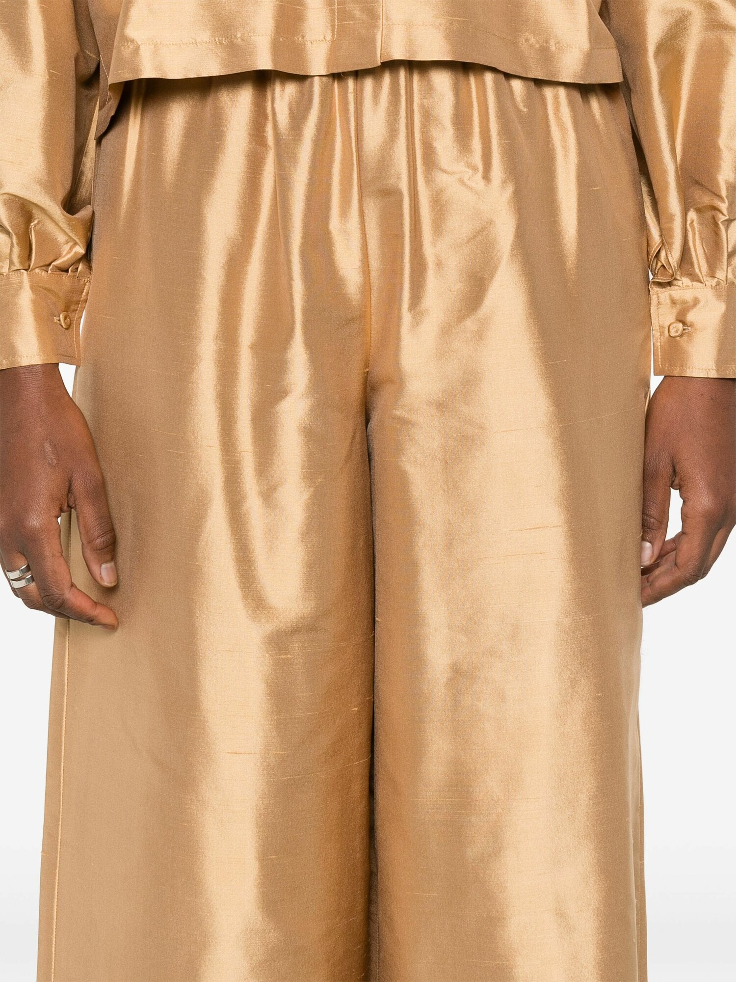 Брюки классические Max Mara, размер 44, коричневый — фото 1