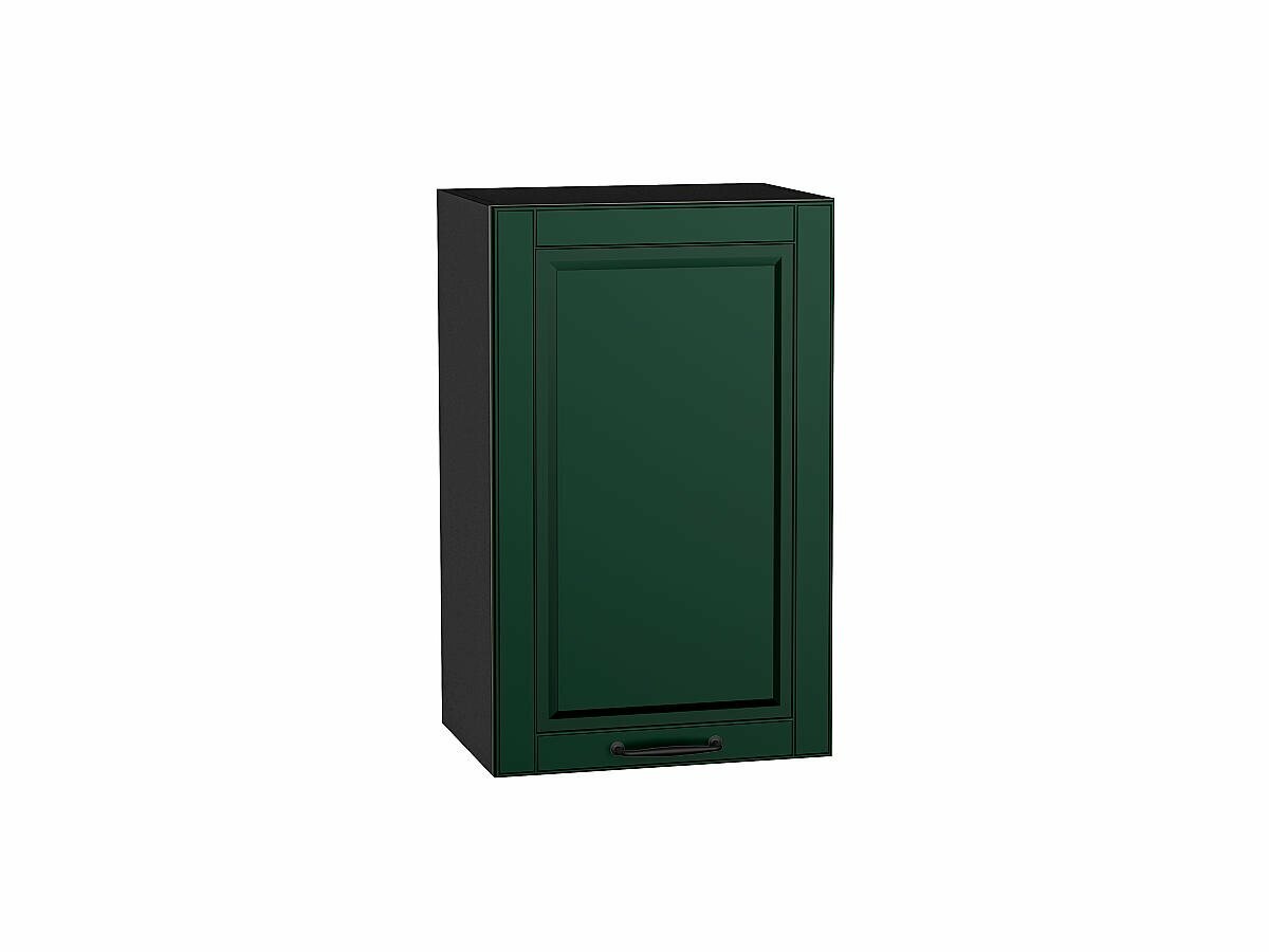 Шкаф верхний с 1-ой дверцей Дублин, цвет фасада Special Green, цвет каркаса Graphite, 716*450*318 мм