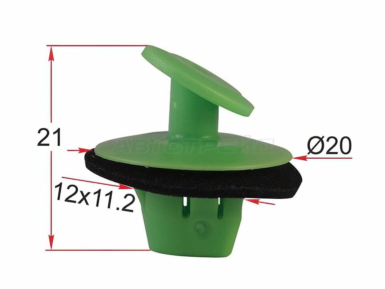 Клипса обшивки кузова, 10 шт для Лексус RX, Тойота Аурис Королла арт STKJ2436 SAT
