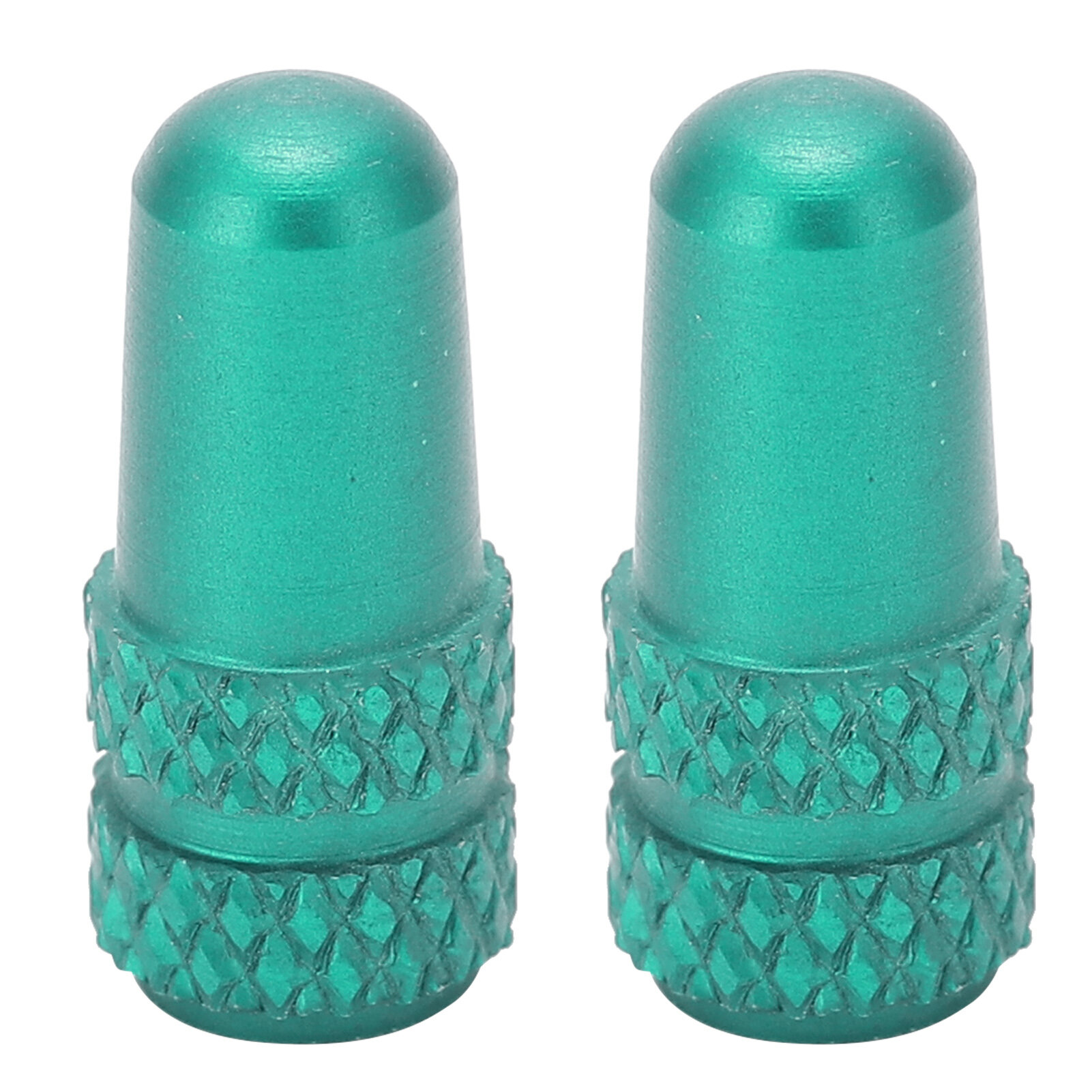 2 шт. Колпачки для ниппелей Presta из алюминиевого сплава, пылезащитные чехлы для велосипедных шин, зеленые.