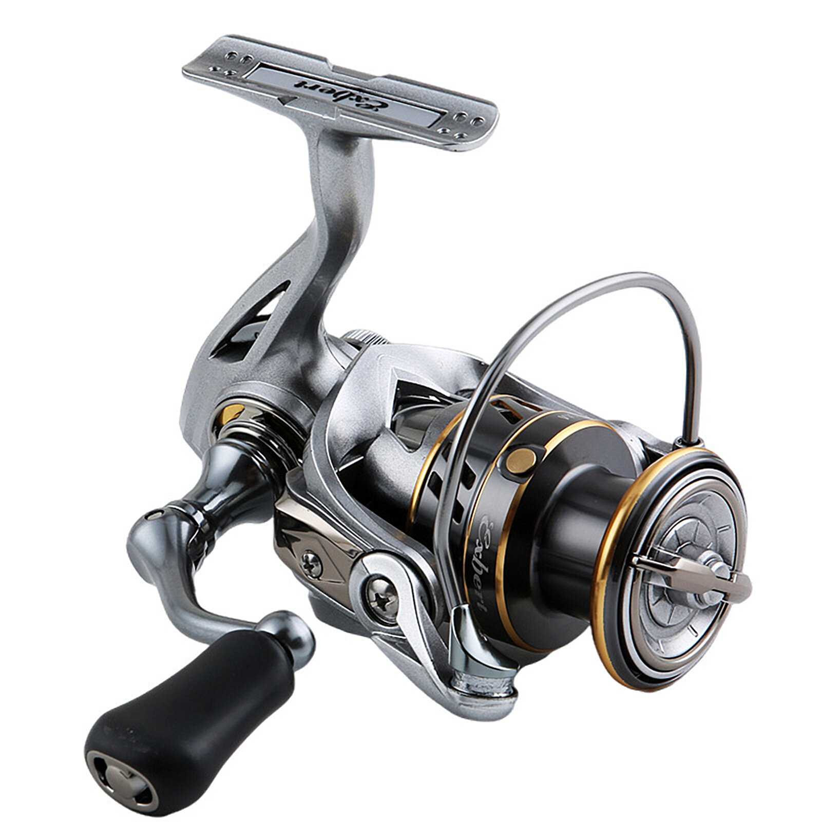 Маховик для спиннинга 5+1BB с металлическим катушкой, сменным левым и правым ручкой, соотношение шестерен 5.2:1, модели AZ3000/AZ5000/AZ7000, ёмкость лески (мм/м) AZ3000: 0.14(0.8#)-190, 0.16(1.0#)-170, AZ5000: 0.20/280, 0.25/240, 0.30/200, AZ7000: