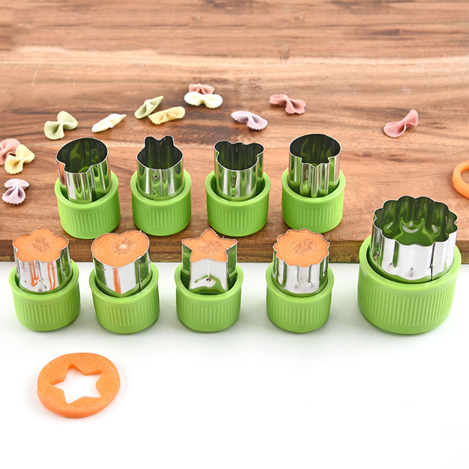12 шт. набор формочек для печенья, форма для печенья из нержавеющей стали, формочки для овощей и фруктов для выпечки на кухне