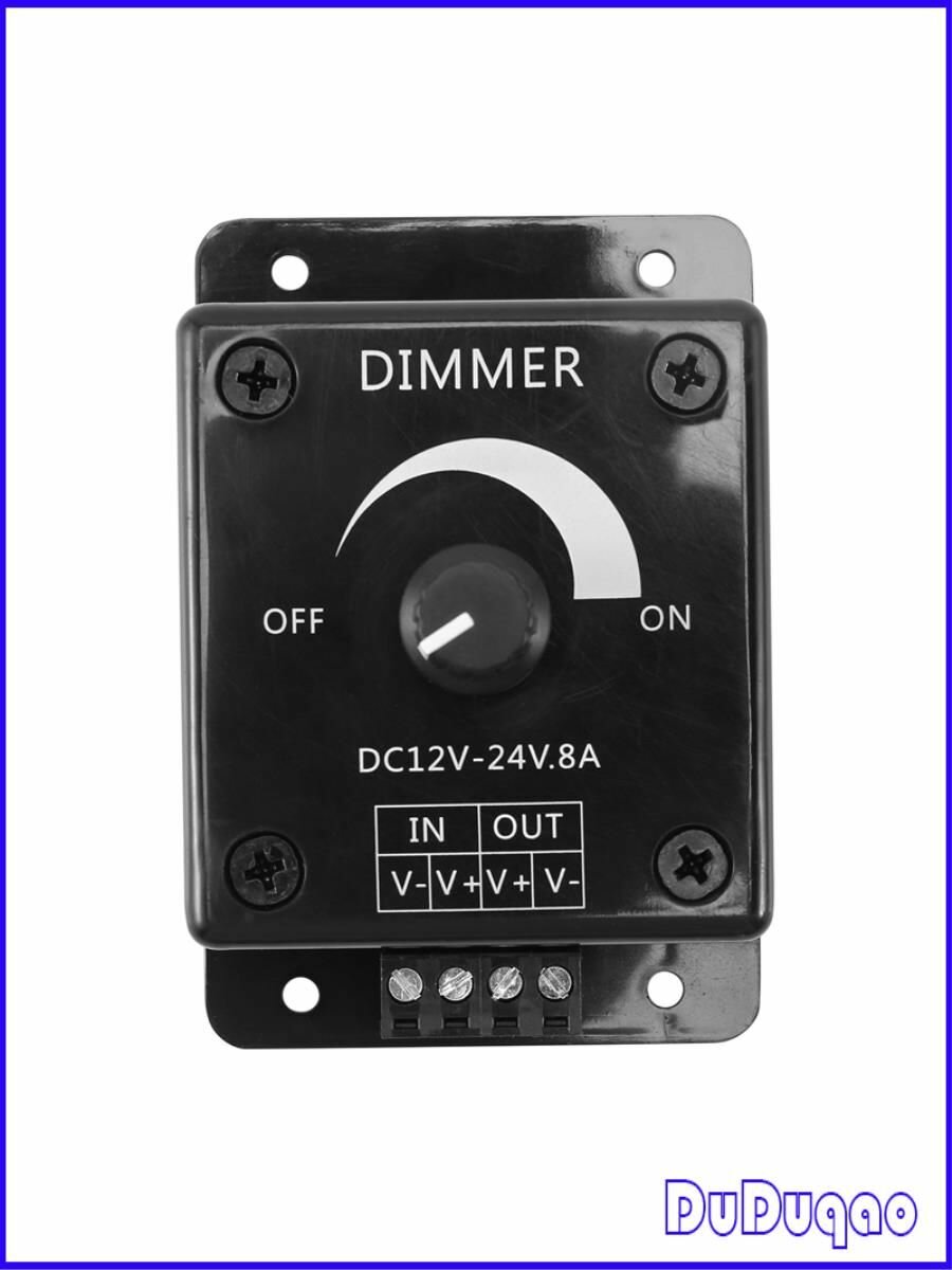 Черный Светодиодный Диммерный Переключатель DC 12 В 24 8A Регулируемая Яркость Лампы Лампочка Драйвер Одноцветный Свет Контроллер Источника Питания