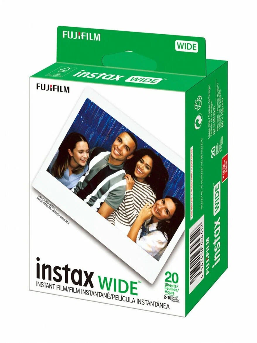 Картриджи Fujifilm Instax Wide Instant Film (20 Sheets)