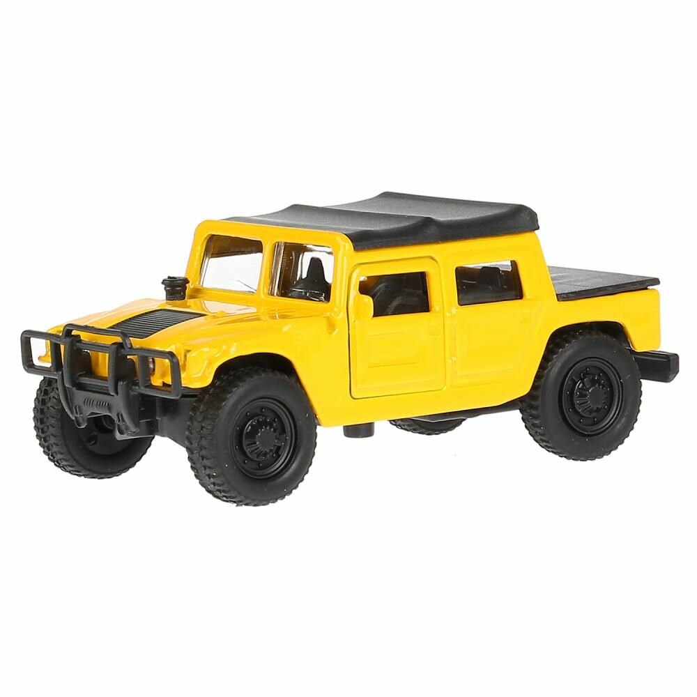 Технопарк Металлическая машинка Hummer H1, желтый