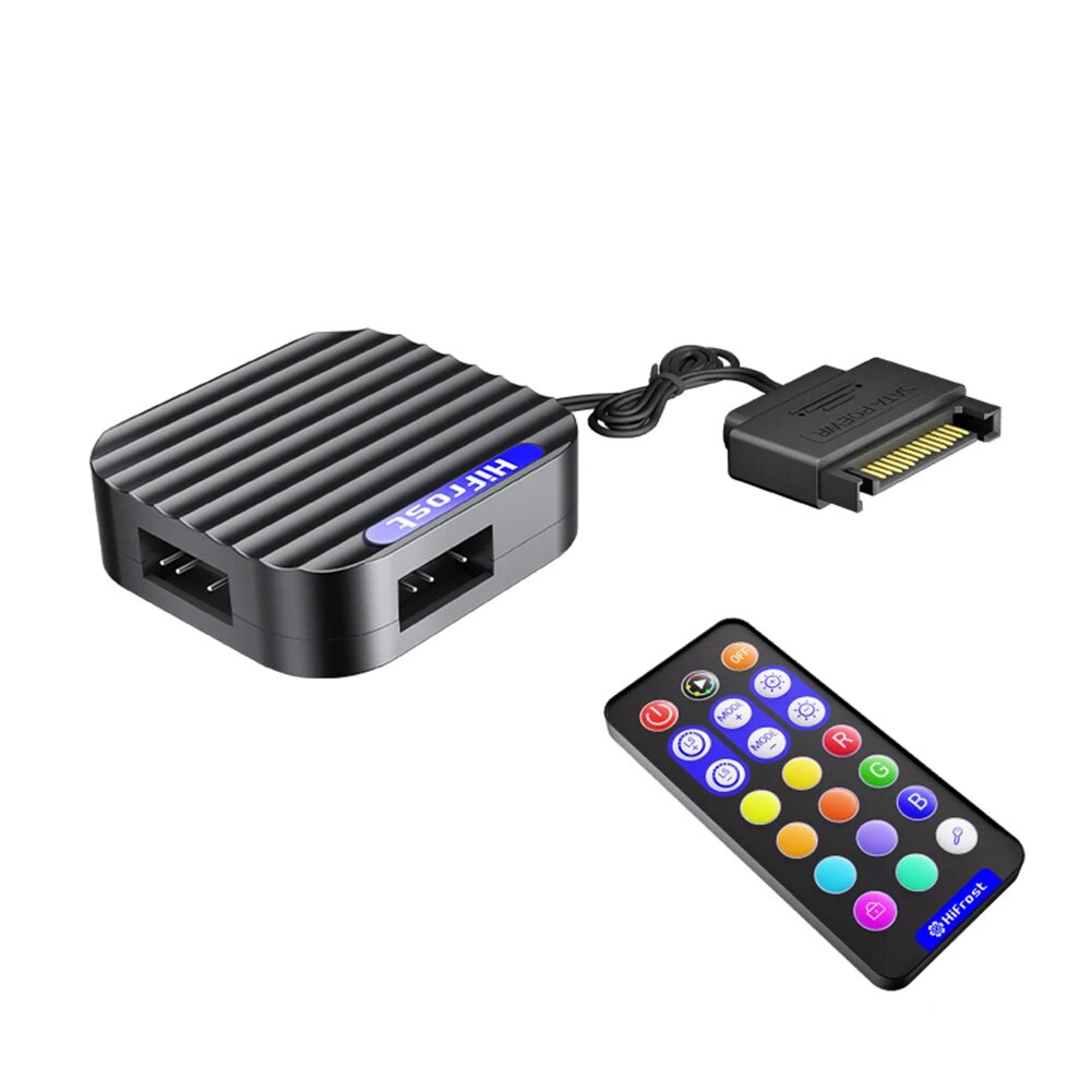 Shunmaii RGB ARGB контроллер для вентиляторов и LED лент Pro black