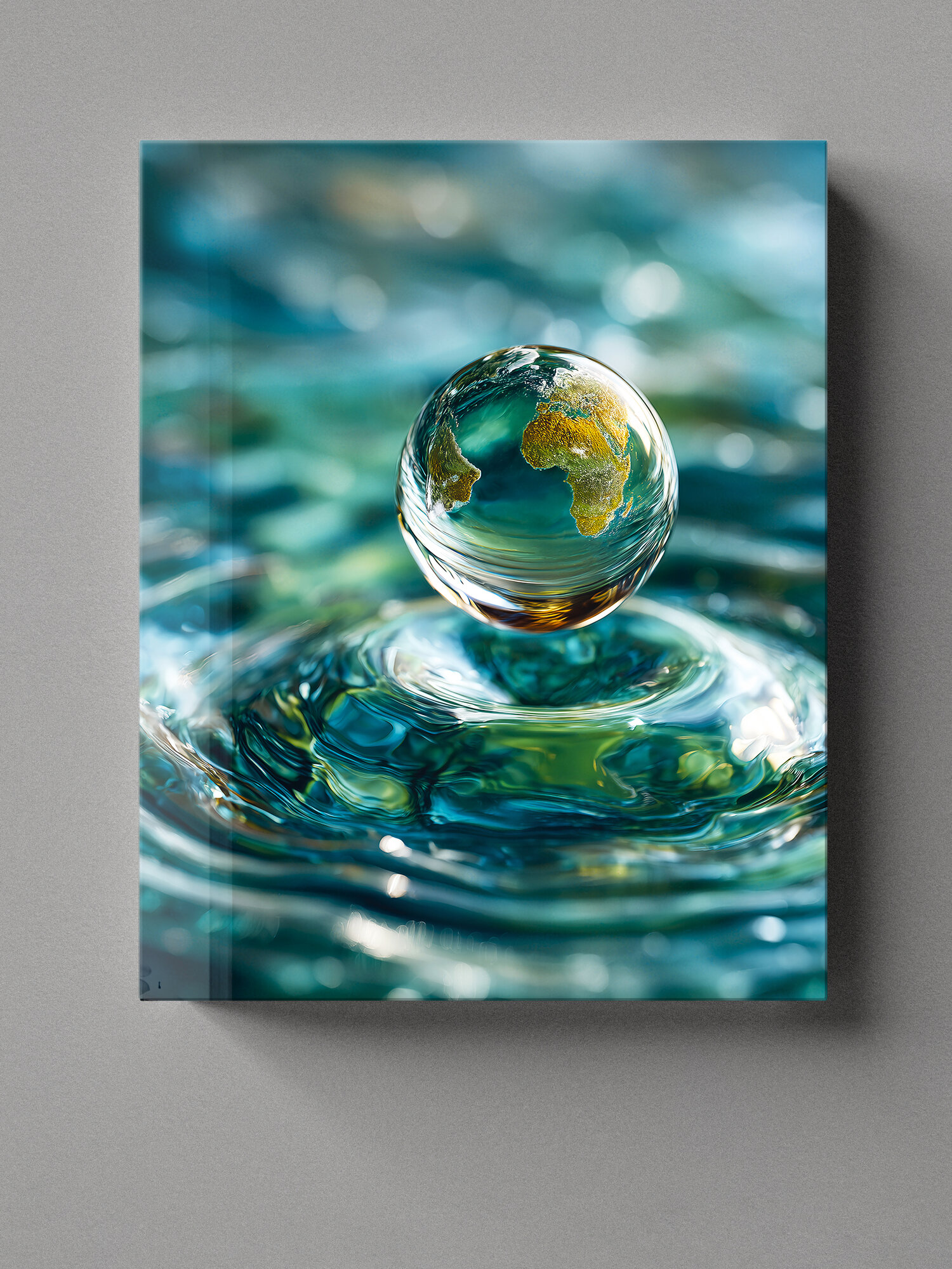Картина Postermarket "Капля" стекло, цифровая печать, 40х50 см,