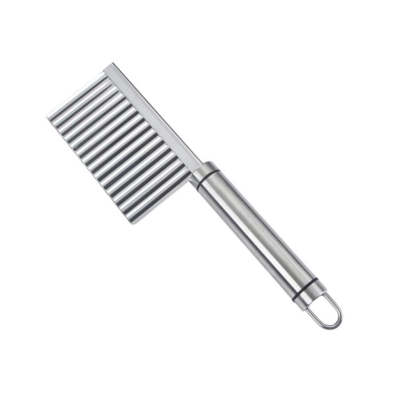 Нержавеющая сталь, нож для нарезки картофельных чипсов, нож для резки морщин, тесто, овощи, фрукты, картофель, морщины, волнистый нож, нож для нарезки картофеля, слайсер для картофеля фри