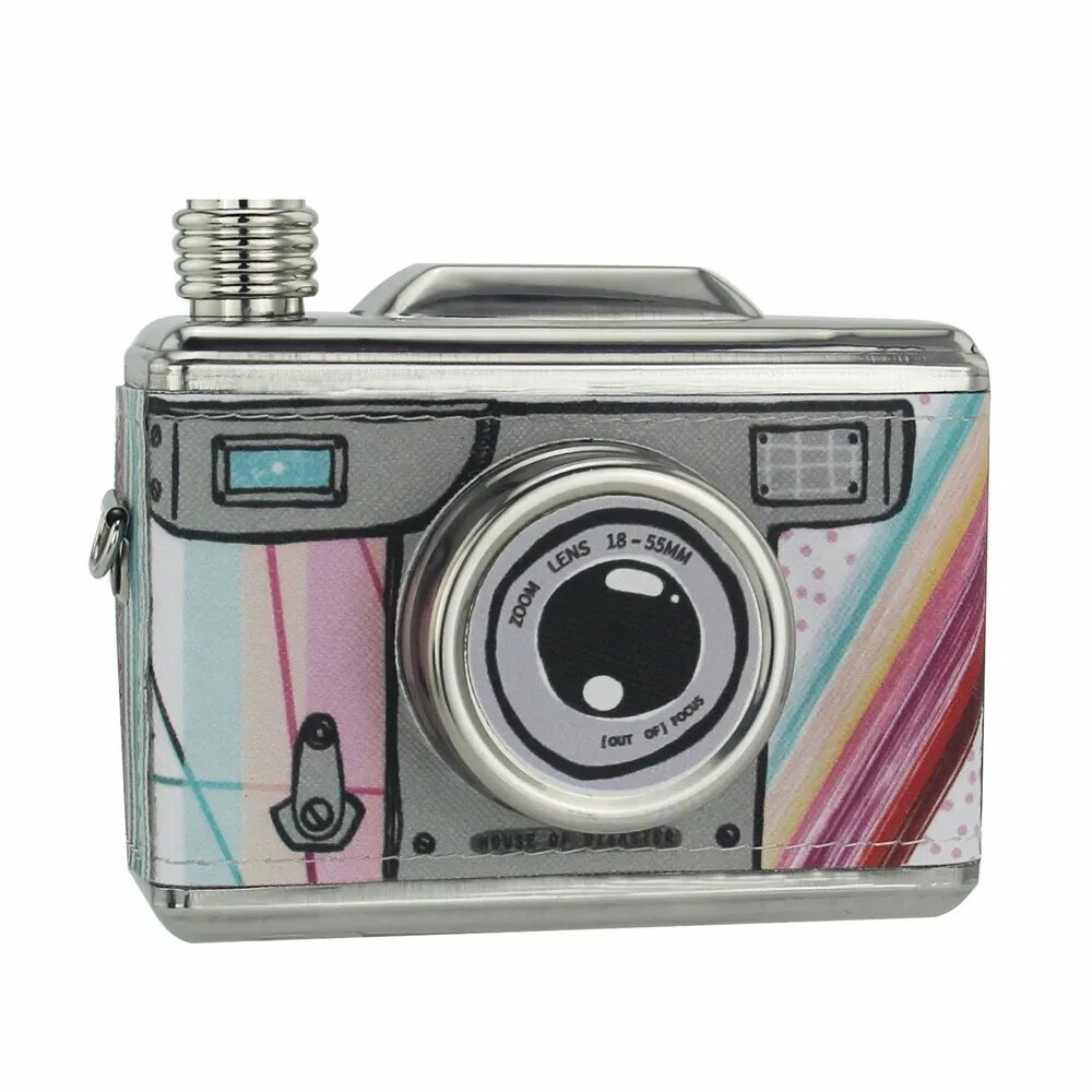 Фляга 300 мл, белый, розовый