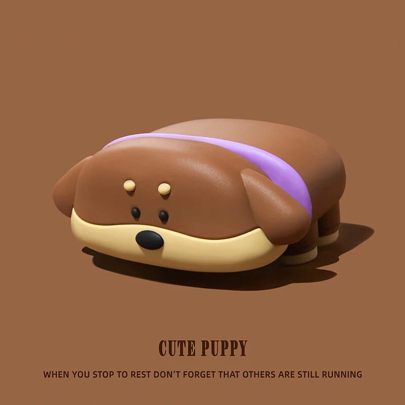 Чехол с 3D рисунком щенка мороженого для AirPods 4, милый чехол для наушников AirPods Pro 3 2, чехол для зарядки AirPods 4 3 2 1