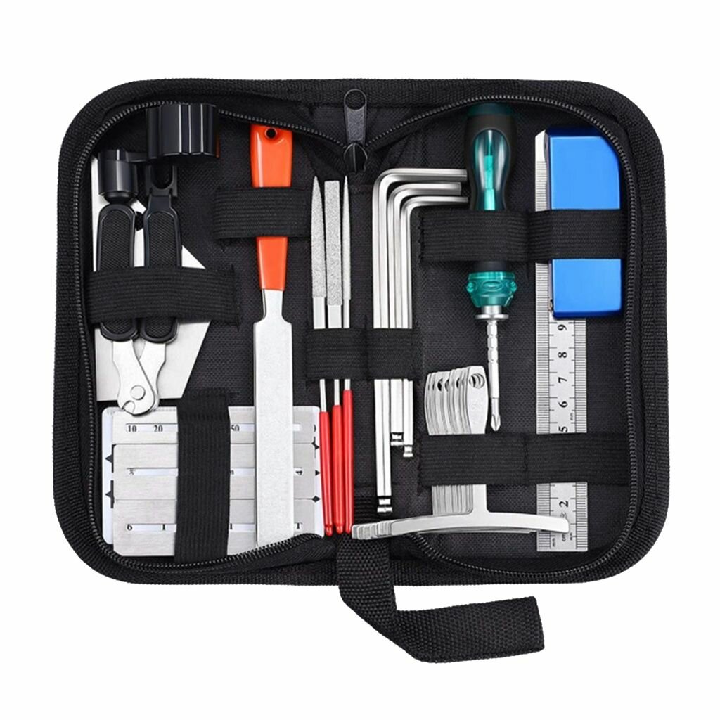 Аксессуар для струнных, Инструменты для ремонта гитары и замены струн, 1 набор из 25 предметов