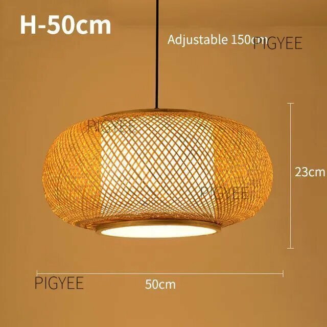 Люстра PIGYEE, E27, мощность 40Вт, дерево, натуральное свечение, тёплый белый цвет