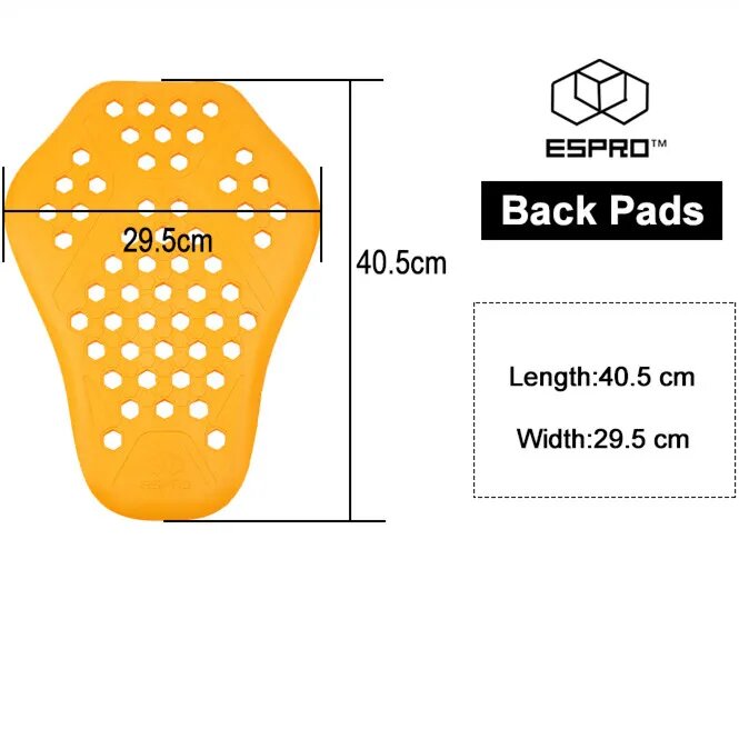 Сертифицированная CE Защита Позвоночника Для Мотоциклистов: Вставки-броня Для Спины CE Back Pads