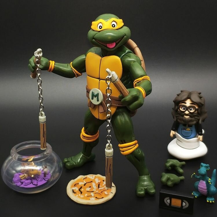 Фигурка Черепашки ниндзя Микеланджелло/TMNT Teenage Mutant Ninja Turtles Michelangelo