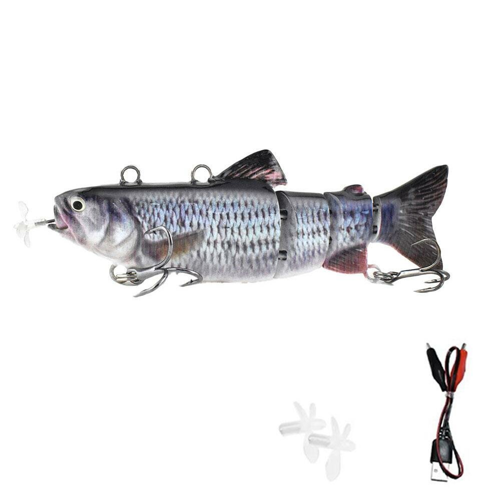 Роботизированная приманка для рыбалки, 3D дизайн, реалистичное движение, USB перезарядка