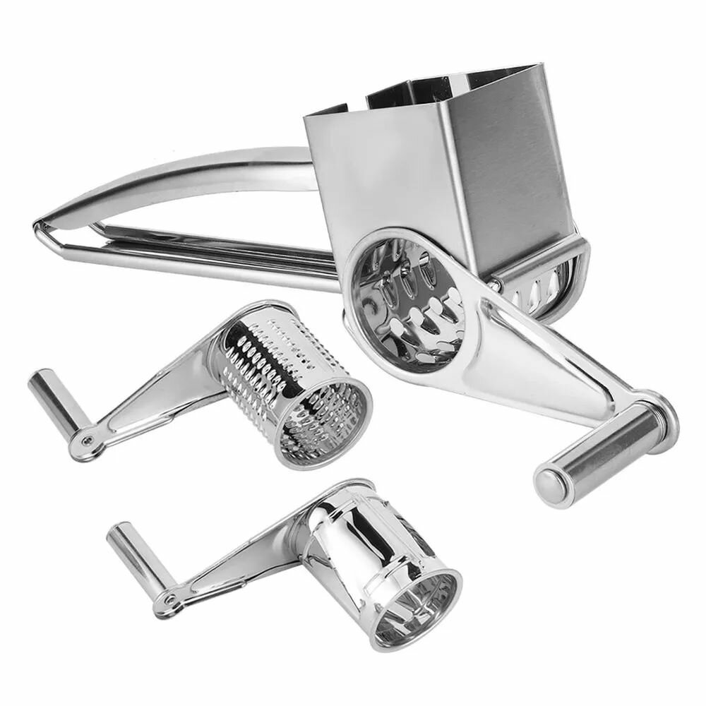 (Набор из 3) Роторная терка для сыра из нержавеющей стали