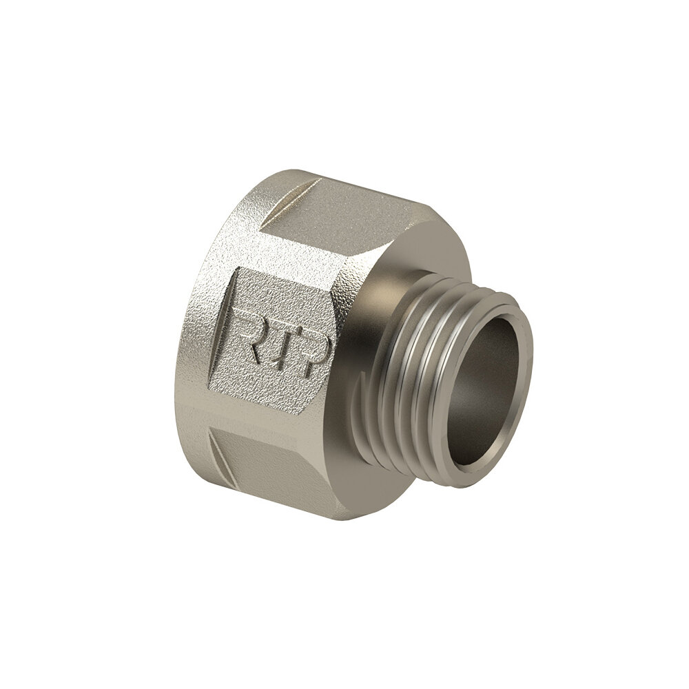 Переход 1.1/4"х1/2", внутренний-наружный, никелированный, РТП | 25117