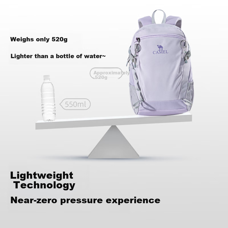 Рюкзак CAMEL, Waterproof Travel Backpack Lightweight School Bag for Men an, водонепроницаемый, для путешествий, для активного отдыха, школьный, лёгкий, унисекс, песочный