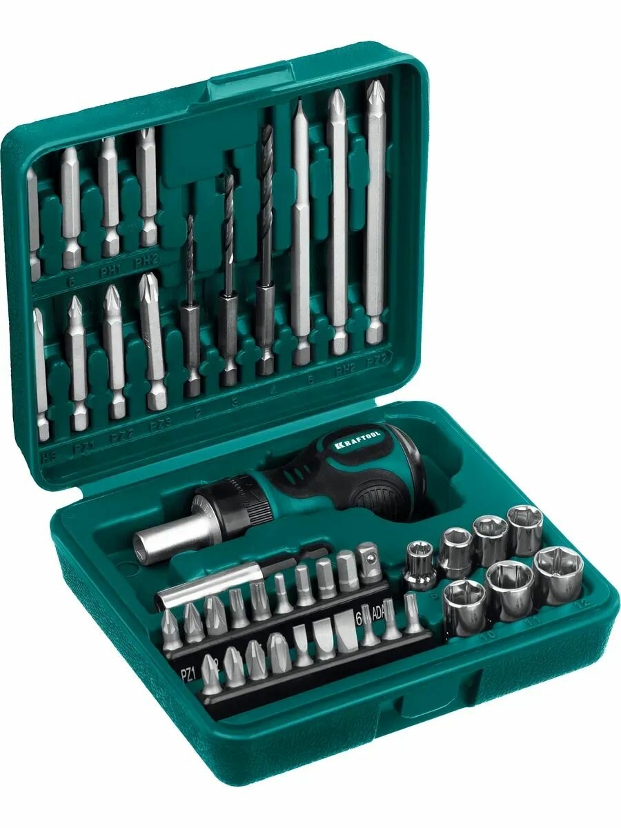 Реверсивная отвертка с насадками 29 предметов 25556-H43