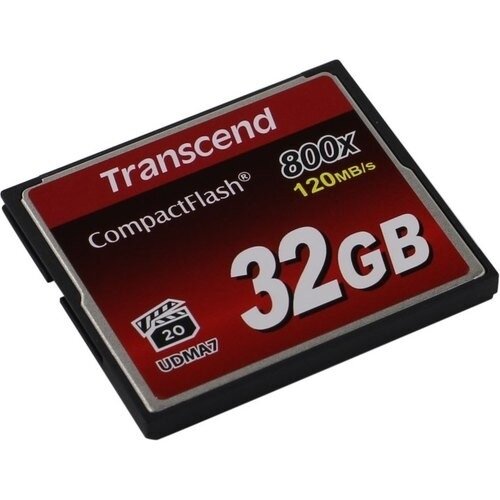 Карта памяти Compact Flash 32Gb Transcend 800X TS32GCF800