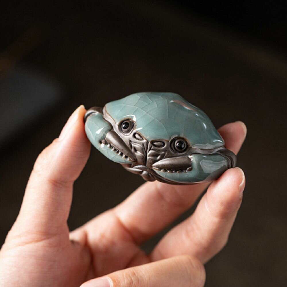 Чайная фигурка "Краб" Фен-шуй, керамика (6.5*3.8*3.6 см.)