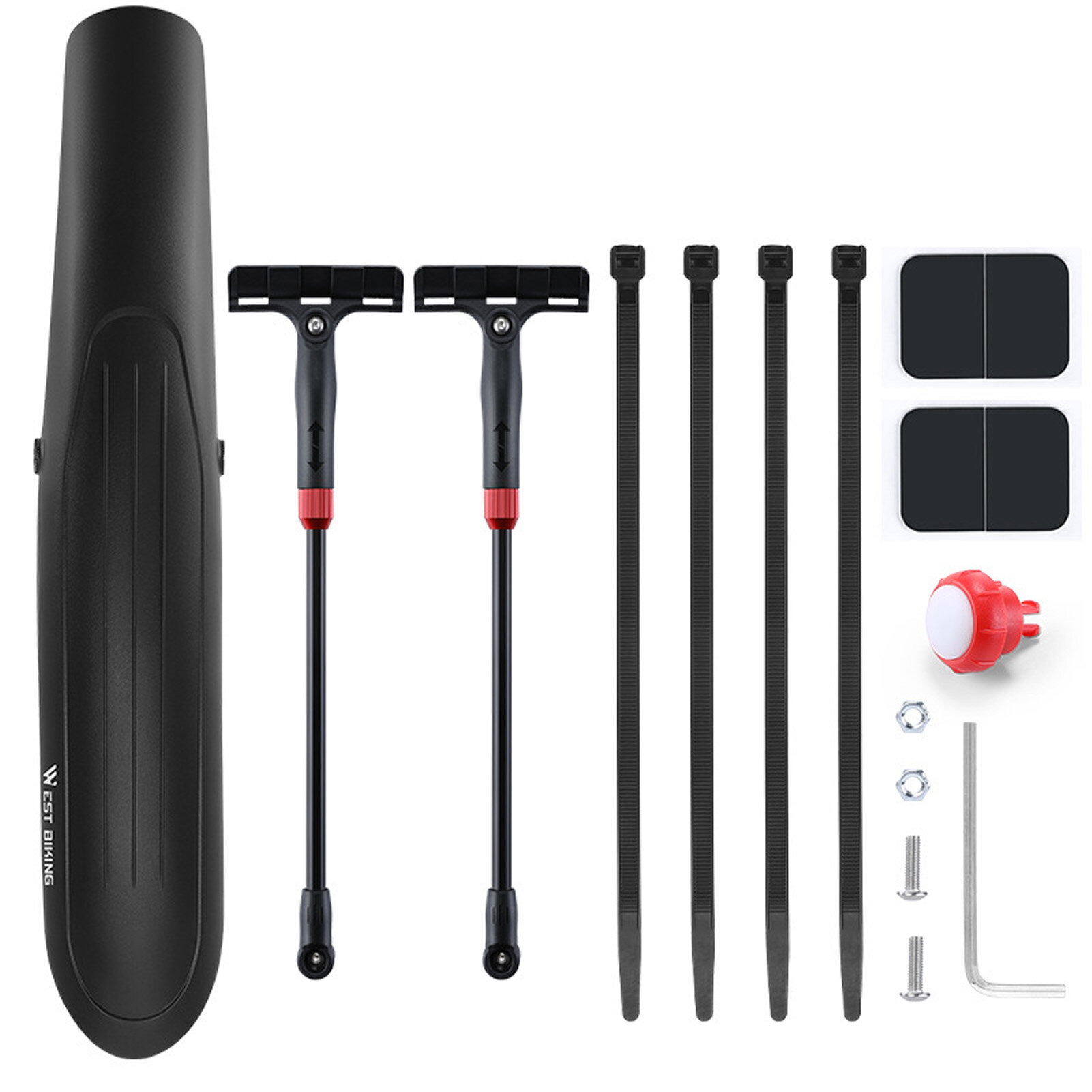 Регулируемые велосипедные крылья WEST BIKING, быстросъемные, легкие, для шоссейных велосипедов, универсальные, для переднего или заднего колеса.