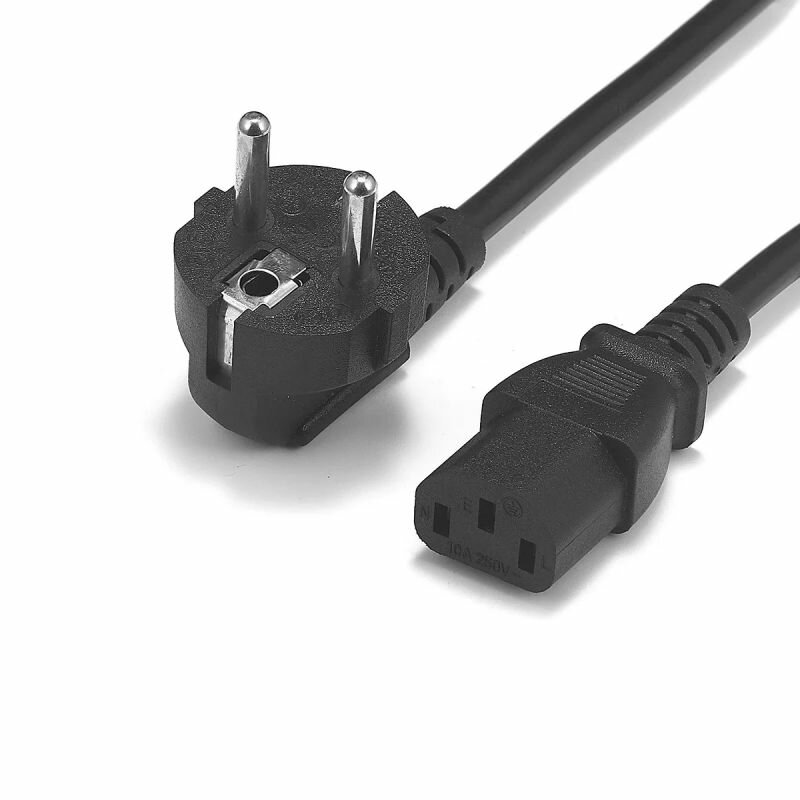 Удлинитель кабеля питания для ПК 2 м, 5 м, 10 м, вилка Schuko EU IEC C13, кабель питания для проектора, компьютера, монитора, принтера, Sony PS4