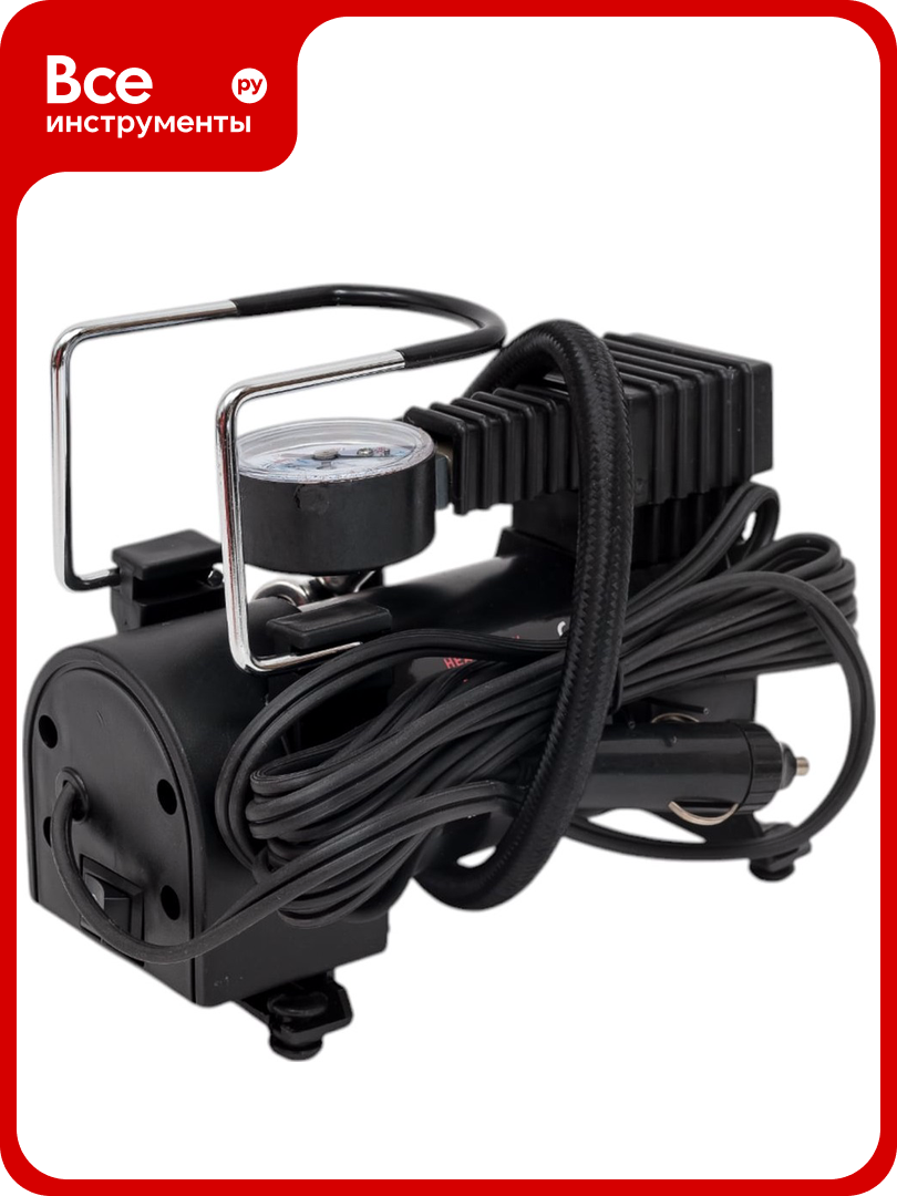 Компрессор Lion 35 л/мин, 12В мет корпус, в сумке, красная коробка 1/10_ Vtti-13002B, 30мм