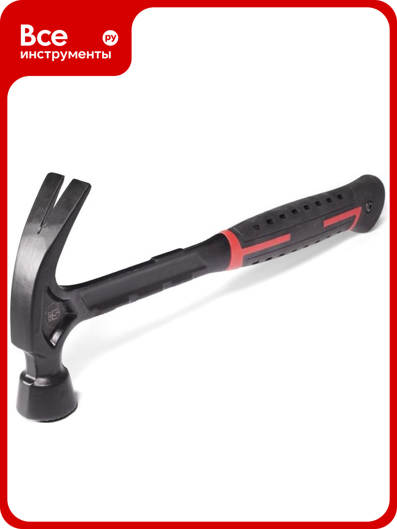 Молоток, КВТ, (столярный кованый с гвоздодером) КВТ МГК-36 78392, удаления гвоздей, оснащается