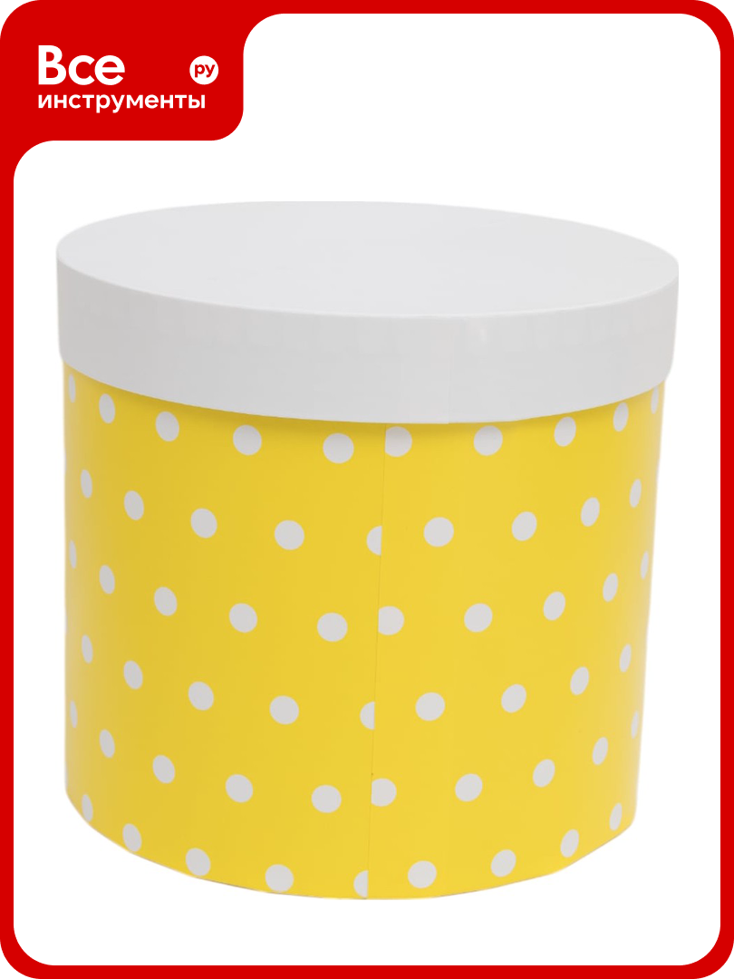 Круглая коробка для цветов, подарков и хранения Cartonnage PK.14.13.3. Kr, цветов