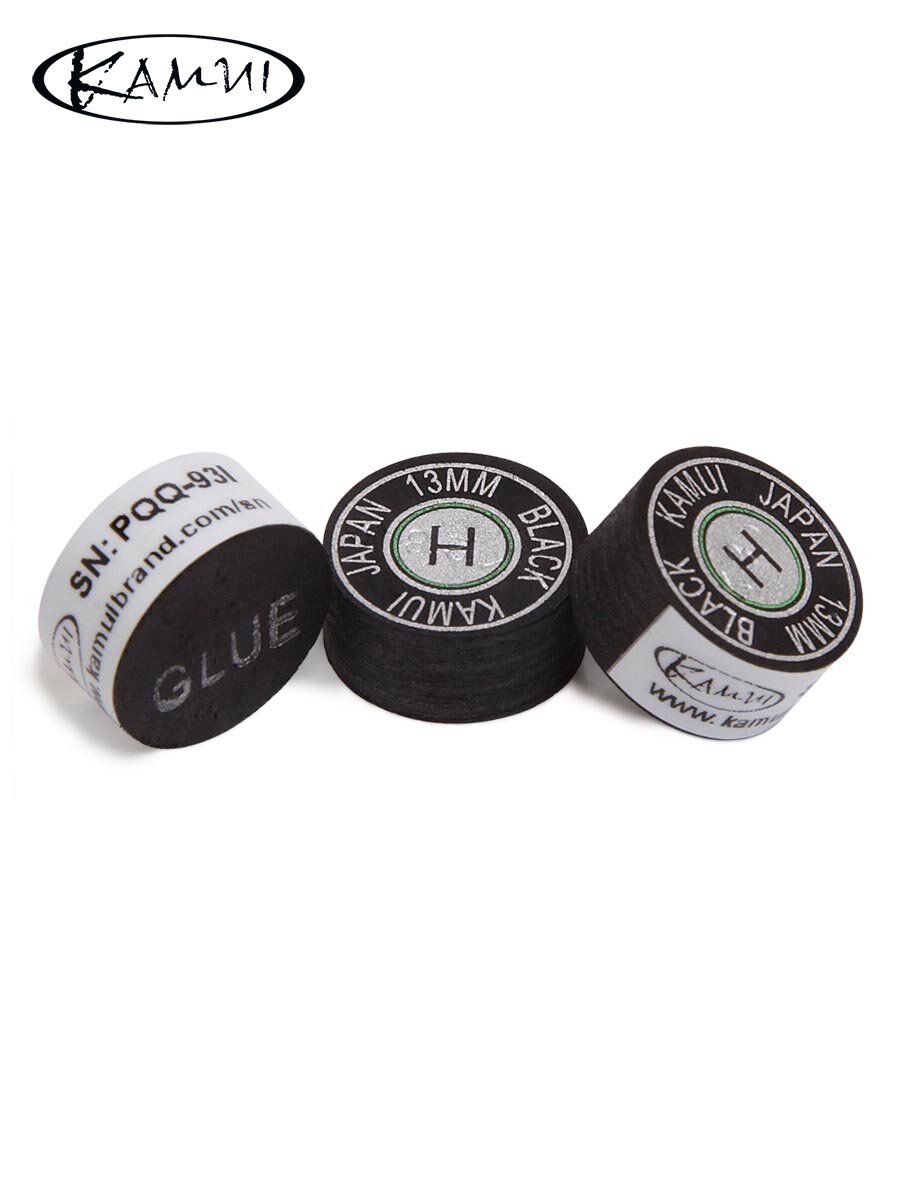 Наклейка для кия Kamui Black 13 мм Hard, многослойная, 1 шт.