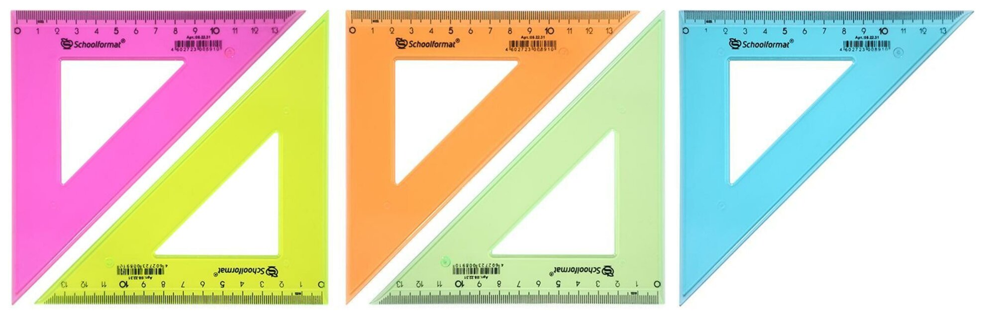 Треугольник 45 14 см, пластик