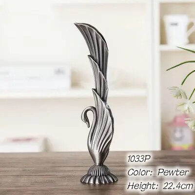 Металлическая ваза бронза/олово европейского стиля, 1033P