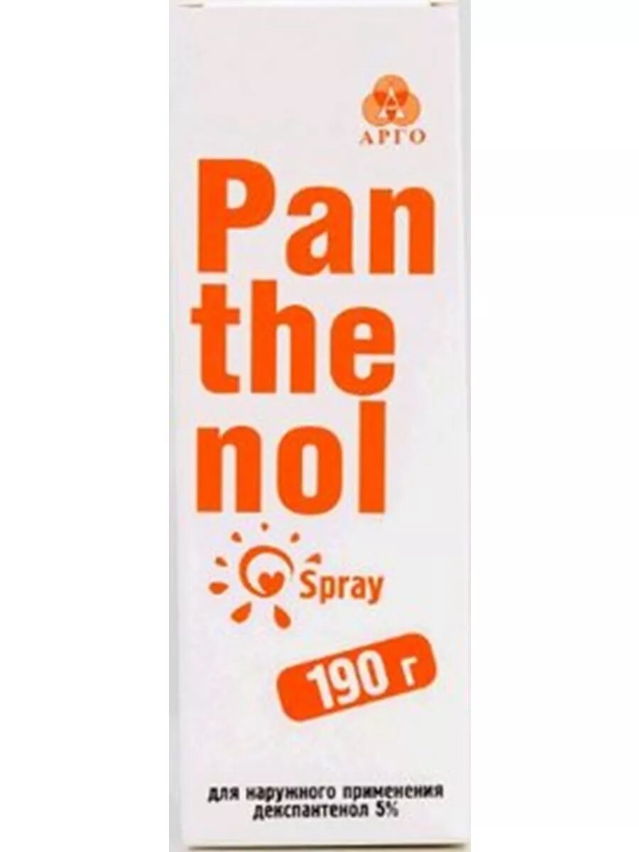 Спрей Арго-фарм "Пантенол", для кожи, аэрозоль, 190 мл, Россия