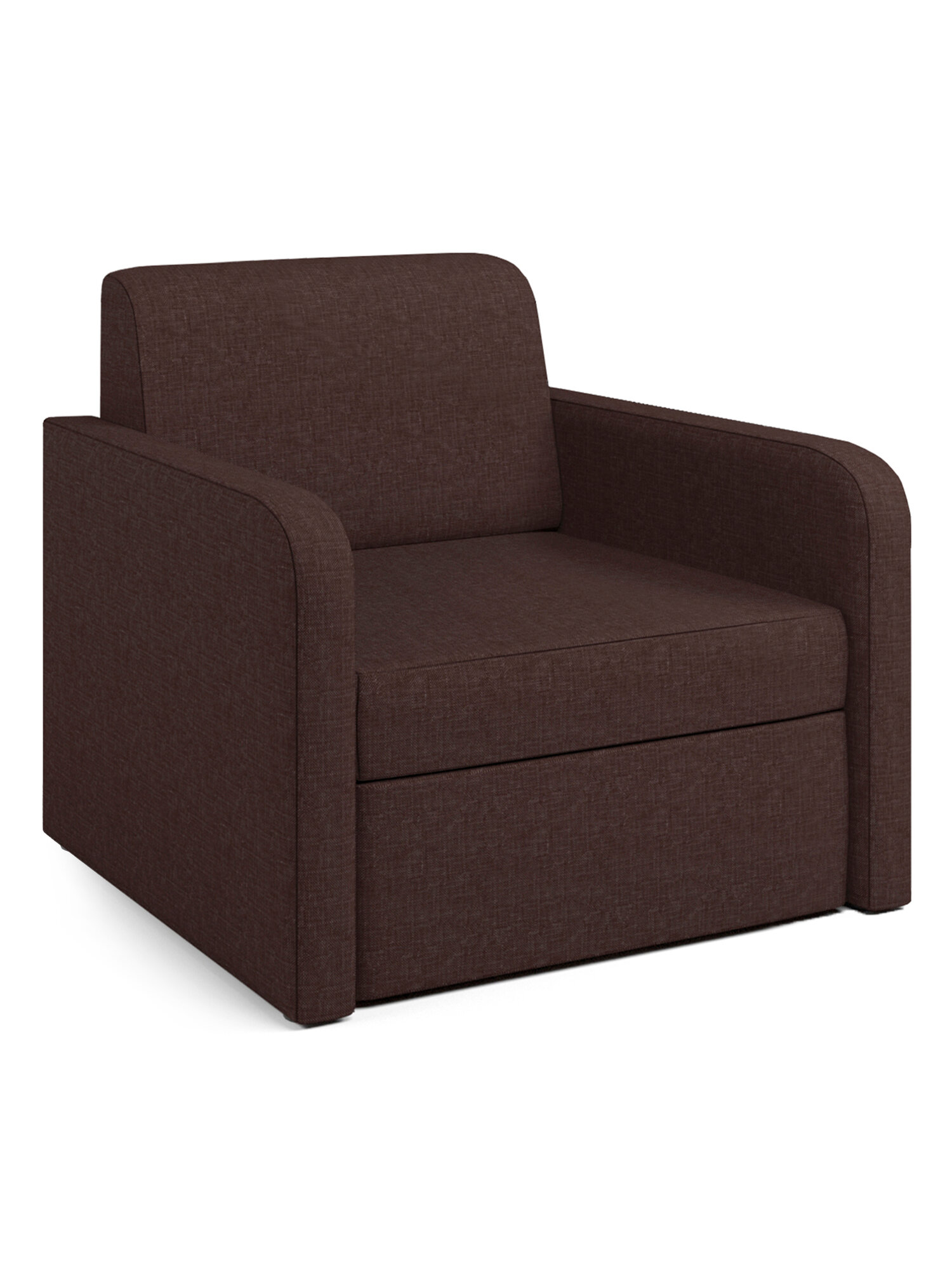 Кресло-кровать Бит Куба, раскладной на пол, рогожка Шоколад 60х195 см