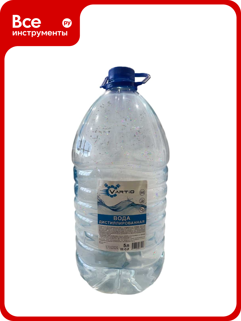 Вода дистиллированная VARTIO 5 л ПЭТ НФ-00000203