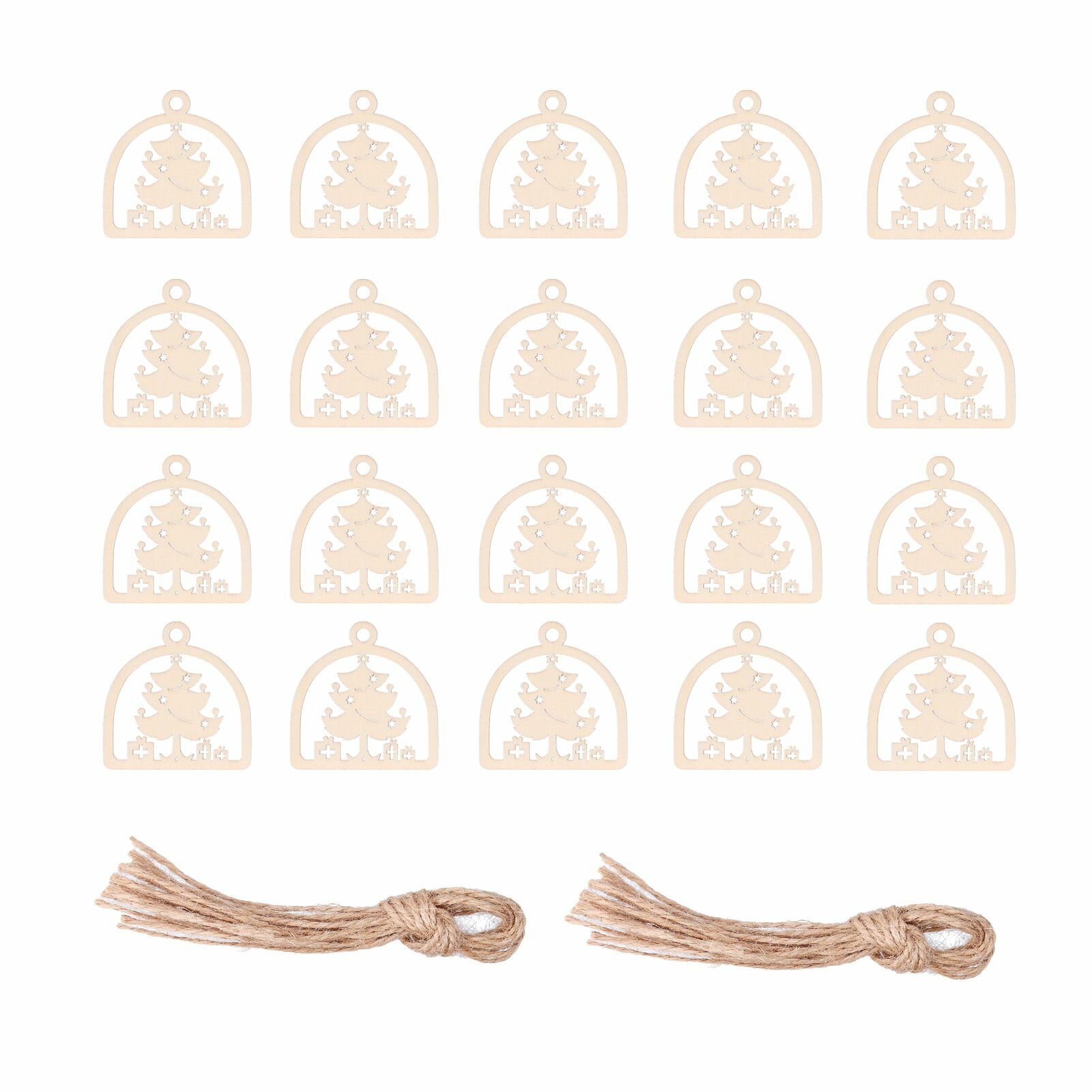 2 компл. самшита, полое дерево, подвесные украшения, небольшие декоративные изделия ручной работы для украшения фестиваля