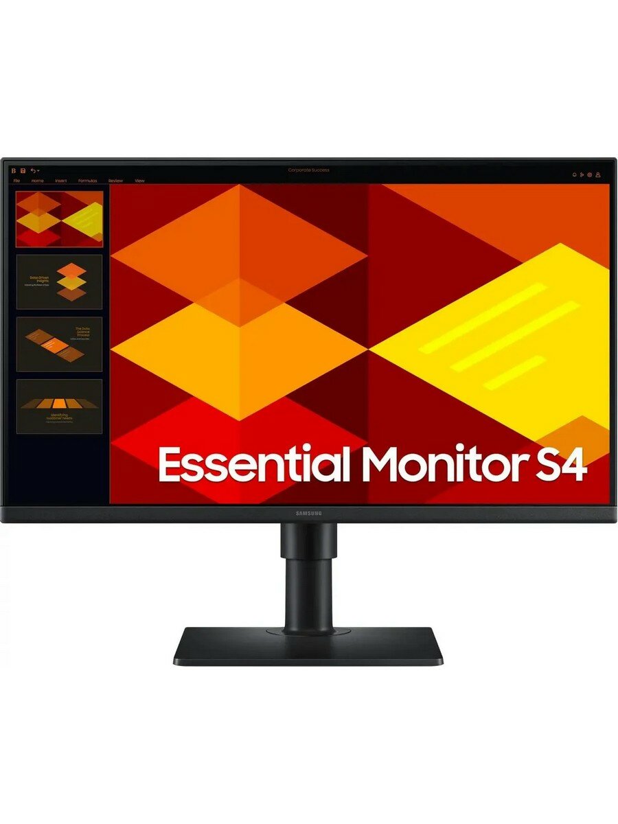 Монитор 24" SAMSUNG S24D400GAI black (IPS, 1920x1080, 178°/178°, 250cd/m2, 1000:1, 5ms, 100Hz, HAS, 2xHDMI, DP, USB HUB) (LS24D400GAIXCI)