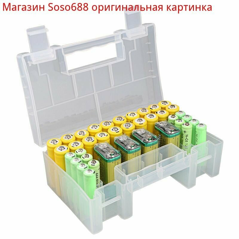 Бокс для батареек, компактный, стильный, прочный, 15 см x 8.7 см x 5.5 см