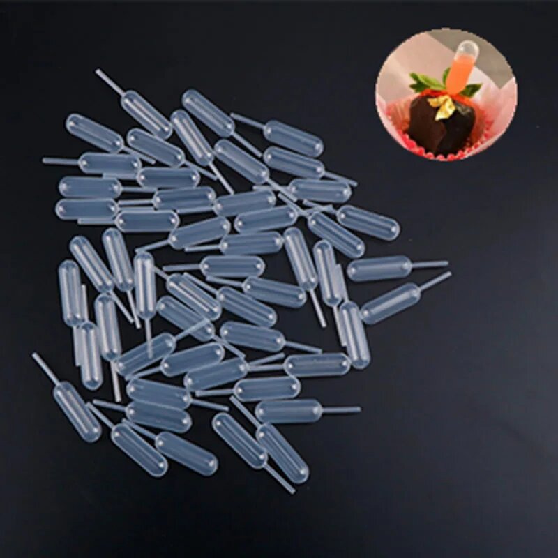 Пластиковые пипетки для мороженого Mayitr 4 мл 100PCS 4ml 65mm