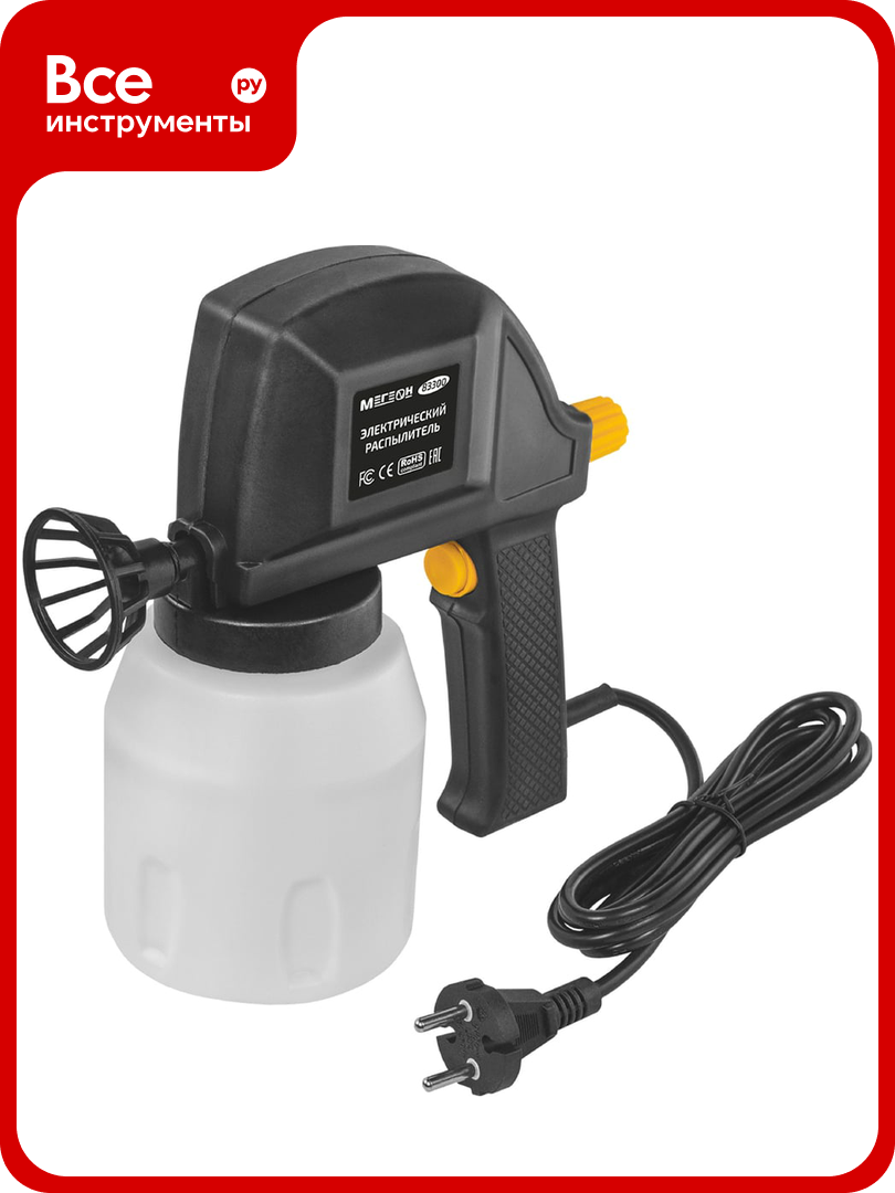 Электрический распылитель мегеон 83300 к0000031435 для нанесения огнезащитных