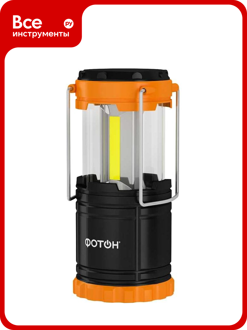 Фонарь кемпинговый светодиодный фотон С-450 батарейки в комплекте () 23064