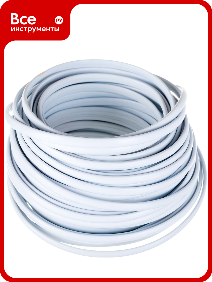 Телефонный шнур-удлинитель REXANT RJ-11, 6P-4C, 20 м, белый 18-3201