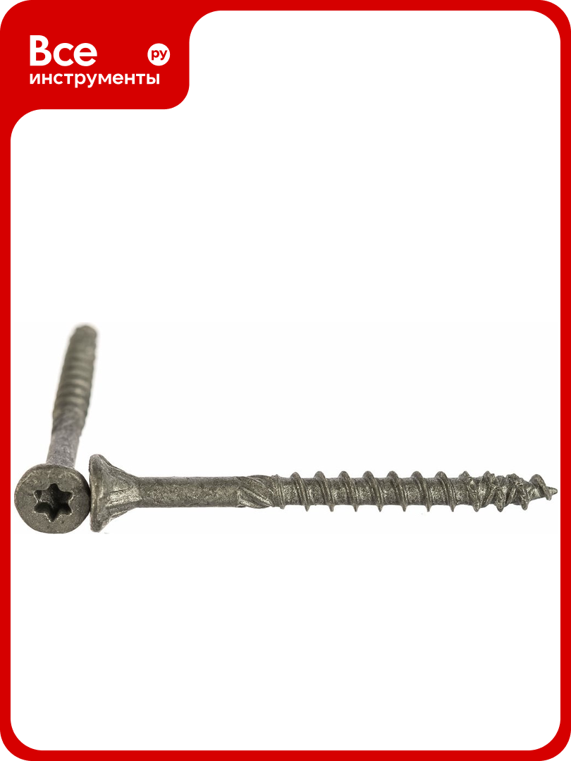 Усиленный саморез с антикоррозионным покрытием европартнер 4.5x60, TX-25 + бита,